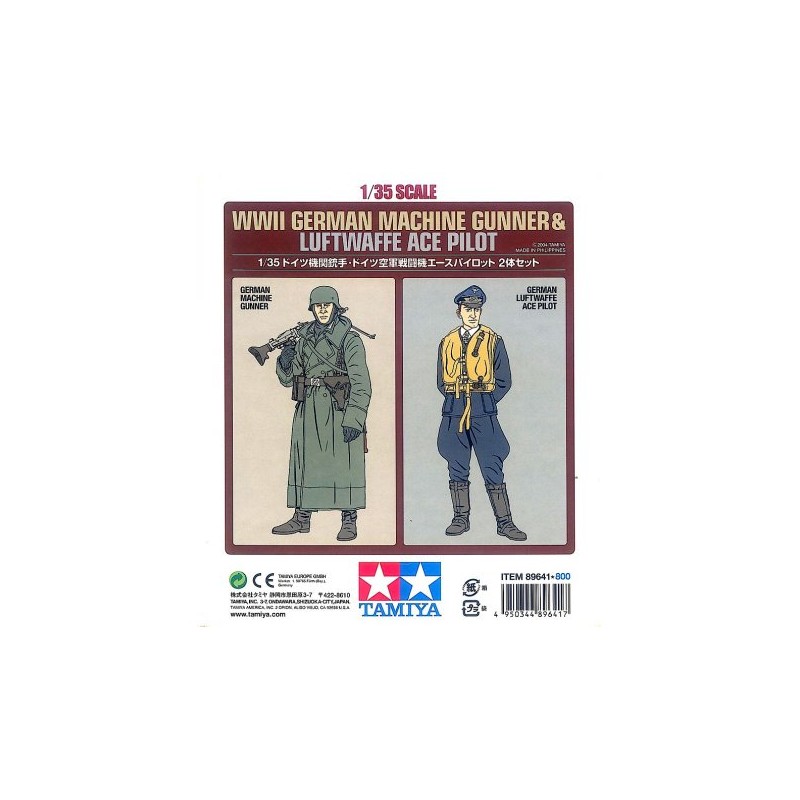 Figure of machine gunner & Ace by Tamiya 89641 | Sklep modelnet.pl