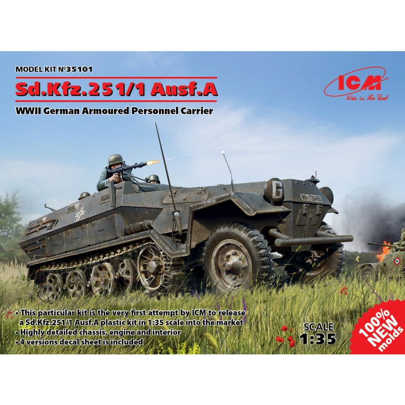 Hanomag Sd.Kfz. 251/1 - ICM 35101 | Sklep modelnet.pl