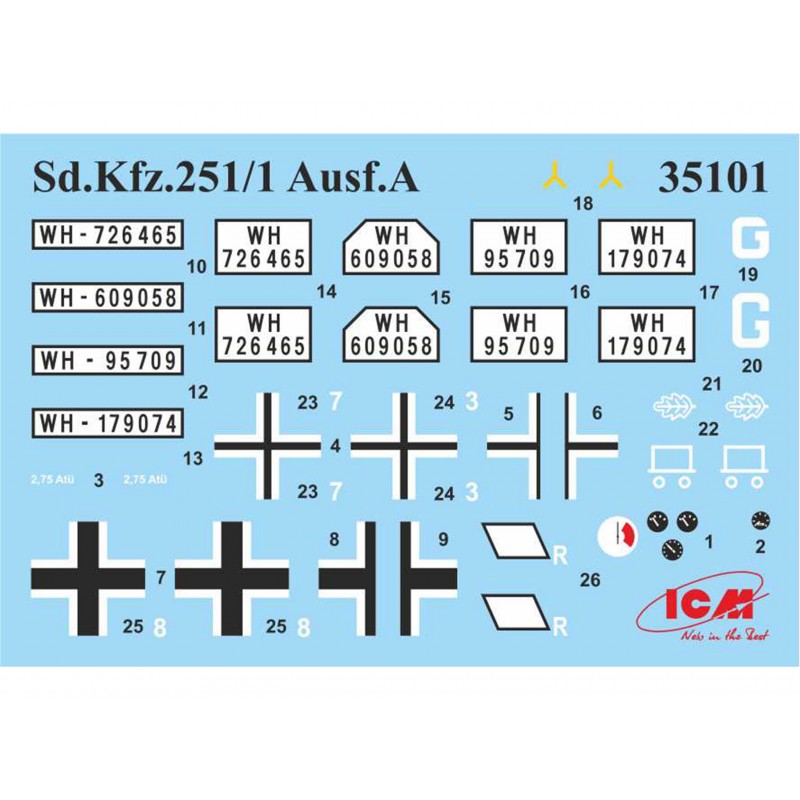 Model transportera Sd.Kfz. 251/1 firmy ICM 35101 | Sklep modelnet.pl