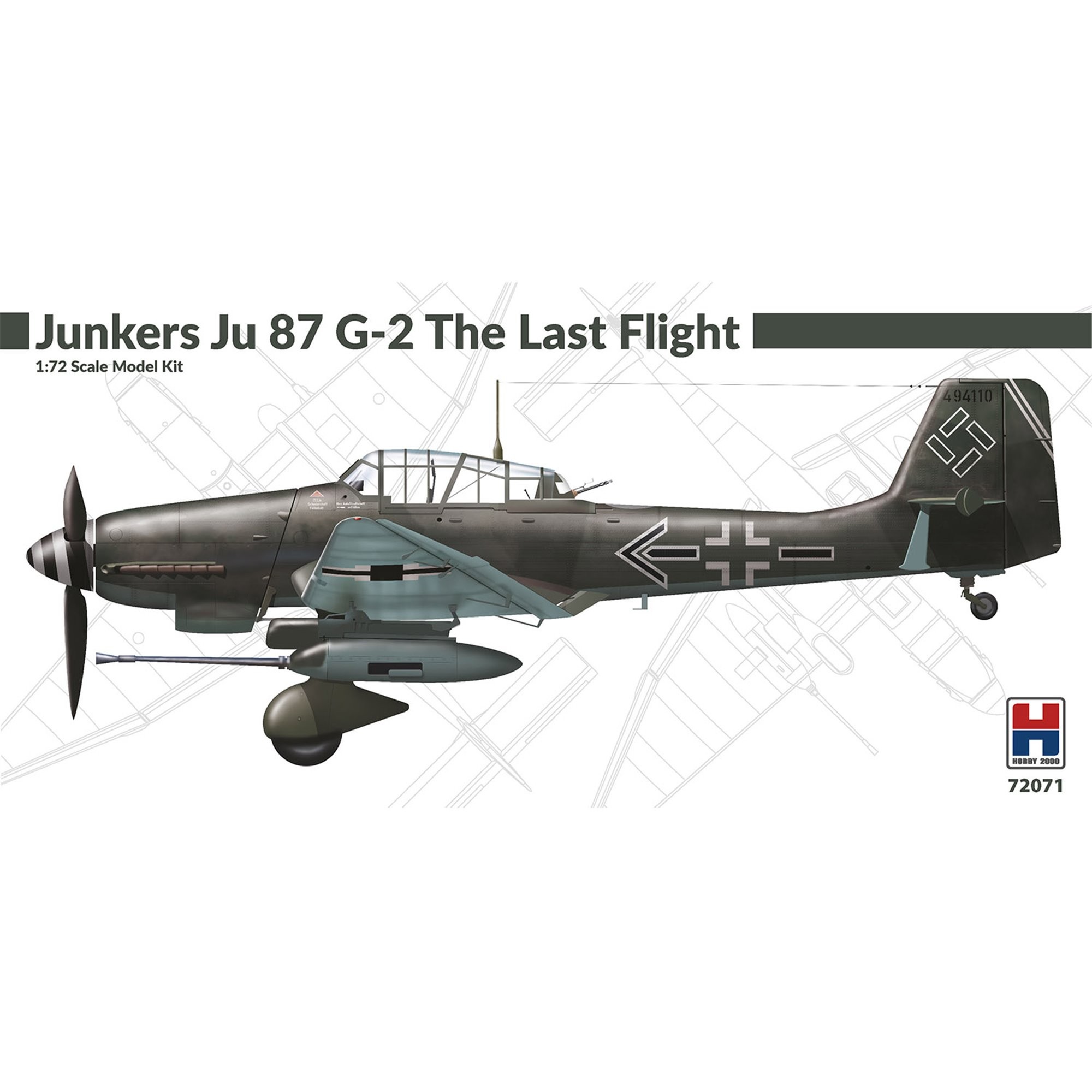Model samolotu Junkers Ju87 G2 firmy Hobby 2000 72071 | Sklep modelnet.pl