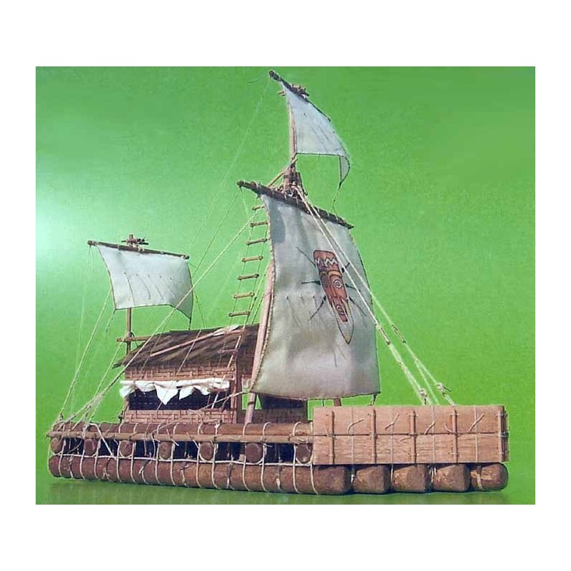 Drewniany model tratwy Kon-Tiki firmy Mantua Model 703 | Sklep modelnet.pl